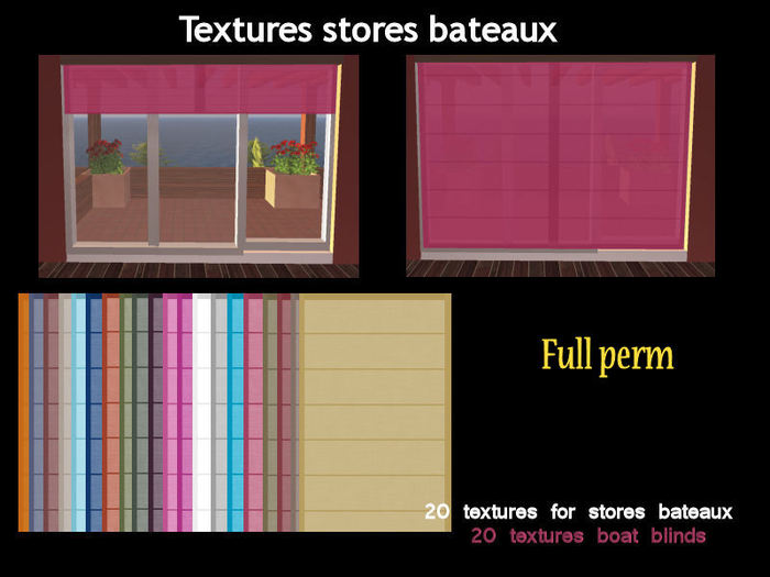 Second Life Marketplace - box 20 textures blinds